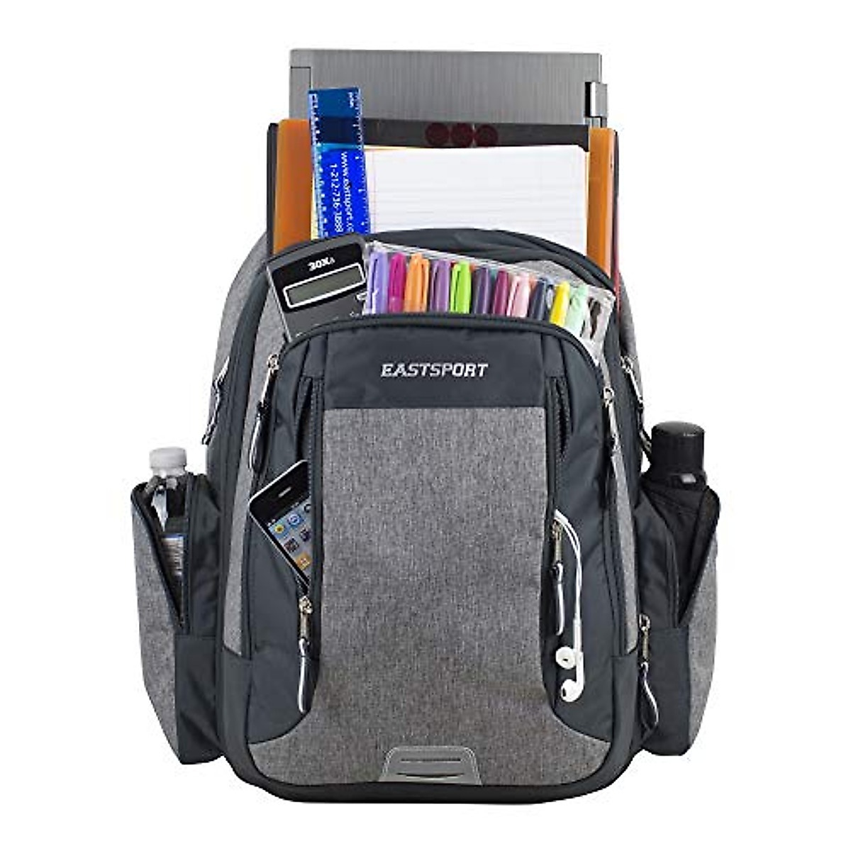 Eastsport Spacious XL Expansion Backpack, Grey