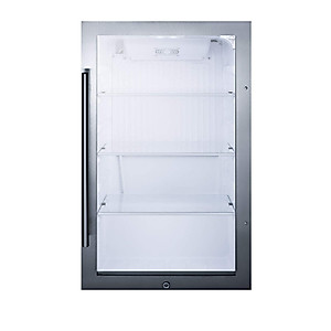 Summit Beverage Cooler, Grey/Clear