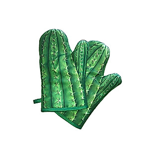 ChienAndalucia Cactus Green Oven Gloves (Pair of Mitts)
