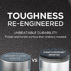 Circulon A1 Series with ScratchDefense Technology Nonstick Induction Cookware/Pots and Pans Set, 9 Piece, Graphite