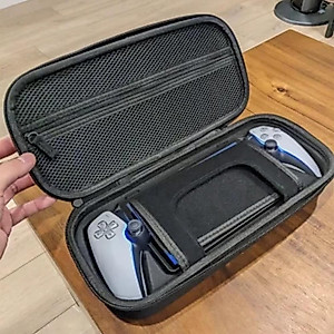 Voikoli Protective Eva Hard Shell Case Compatible with PlayStation Portal Remote Player,Shockproof,Stylish and Durable (Black)