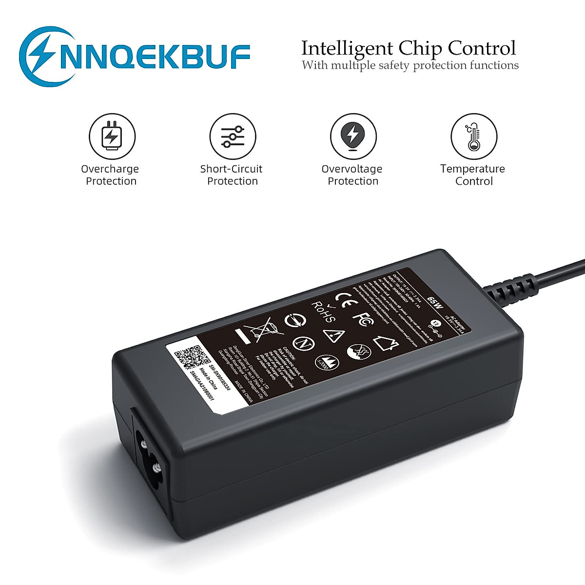 New 45W 65W for DELL Laptop Charger Replacement 4.5mm Tip DELL Latitude 13 3301 3390 14 3400 3410 3420 3490 15 3500 3510 3520 3590 Inspiron 13 14 15 3000 5000 7000 Series Power Cord 19.5V 3.34A