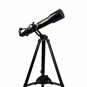 Spectrum Optical Instruments – ExploraPro 80AZ Refractor Telescope for Adults & Beginner – Compact Manual Alt-AZ Telescope – Smartphone Adapter and Remote Shutter – 80mm Aperture 900mm Focal Length