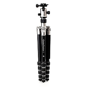 Benro MeFOTO Globetrotter Travel Tripod, Ballhead and Monopod in Titanium, 2 Series Aluminum Legs, 4 Leg Sections, Twist Leg Locks, Padded Carrying Case (BMGTATTN)