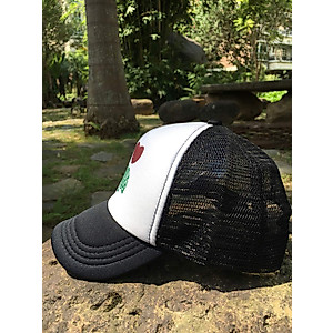 Waldeal Children's I Love Garbage Trucks Hat Trash Mesh Baseball Cap Halloween Black