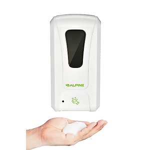 Alpine Automatic Hand Sanitizer Dispenser - Touchless Soap Dispenser for Restaurant, Hospital, School, Hotel, Kitchen and Bathroom -1200mL Foam White