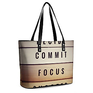 Womens Handbag Wooden Leather Tote Bag Top Handle Satchel Bags For Lady