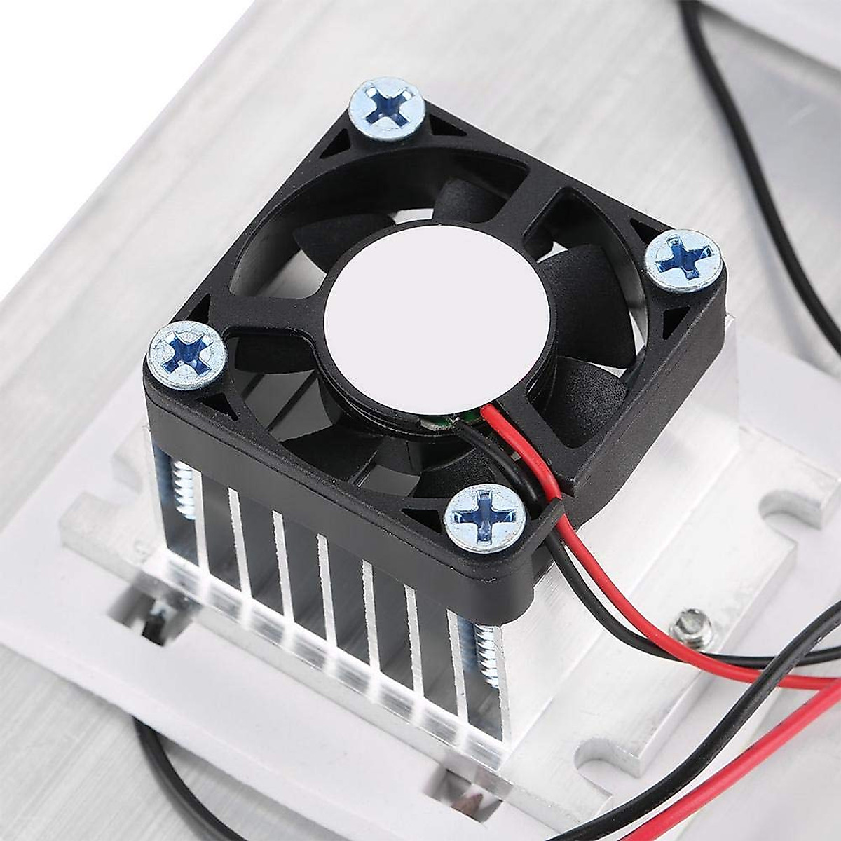 12V Compact Refrigeration Cooling Systems Air Conditioning Systems with Miniature,Thermoelectric Cooler,Semiconductor Refrigeration Cooling Device Thermoelectric Cooler 12A 12V DIY Refrigeration