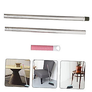 ORFOFE Broom Handle Stainless Steel Replacement Stick for Floor Cleaning Broom Stick for Household and Commercial Use