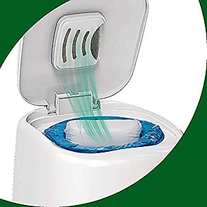 Green Piece - Overstuffed and Double Sized - All Natural Baby Diaper Pail Deodorizer Activated Charcoal (Pack of 6) 2" X 3")