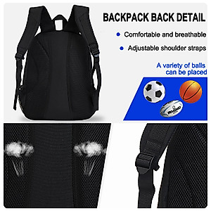 Goloni Youth Soccer Bag,Basketball Bag with Ball Compartment & Shoe Compartment,Backpack for Football Volleyball Basketball