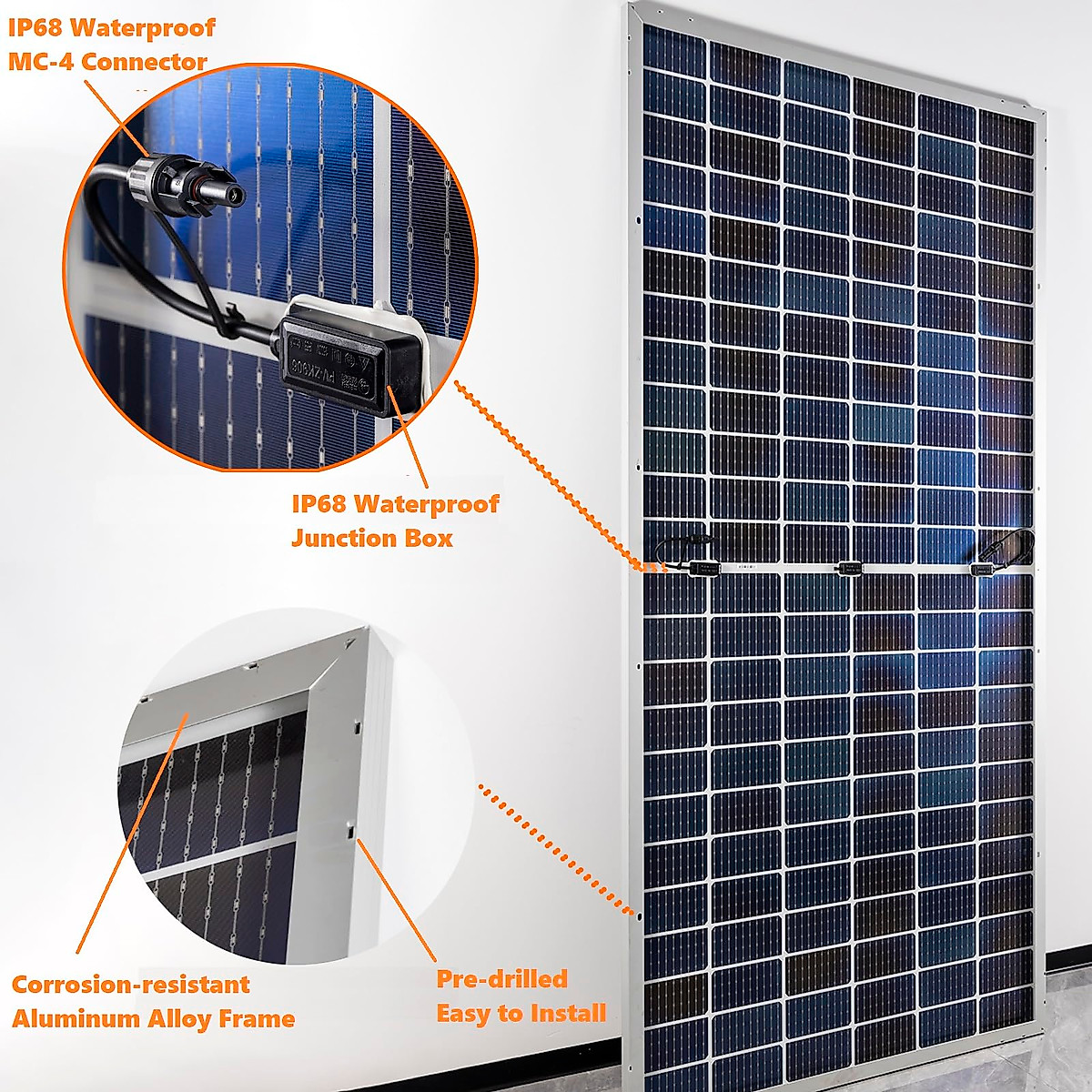 Futuresolar 31PCS Bifacial Solar Panels 545 Watt Monocrystalline Rigid High Efficiency Photovoltaic Module for Commercial and Residential Large-Scale Field Farm Power Stations，CSA Certification