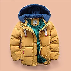 Girls Little Long Quilted Padded Light Puffer Coat Fleece Snowsuit Outerwear Bear Cardigan Kids Winter Coat Outerwear