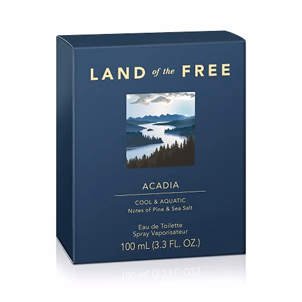 Land of the Free Acadia Eau de Toilette Spray, 3.3 FL OZ, Pack of 1