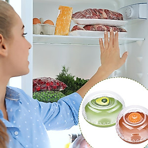 YSYONM Vegetable and Fruit Storage Containers for Refrigerator Avocado Saver and Onion Holder Food Storage Keeper Reusable with Lids 2 Pack