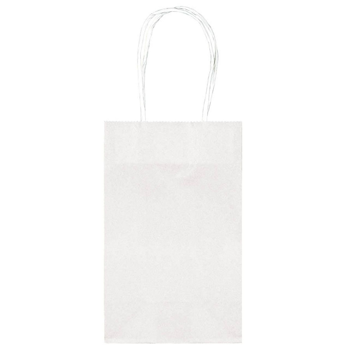 amscan Elegant White Cub Paper Bag Value Pack (8.5" x 5.25" x 3.5") - 10 Pieces - Perfect for Parties, Events, Gifts & More