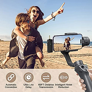 HMKCH Wireless Lavalier Microphone for iPhone - Android Phone/Camera/Computer/Laptop, Professional Dual Lapel Mic with USB-C/3.5mm/USB Plug for Video Recording, Vlog, YouTube, TikTok