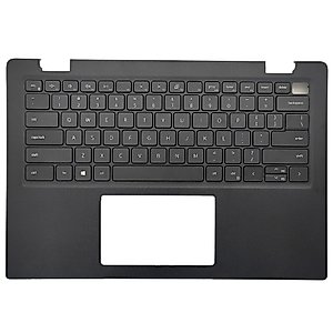 Jxjslp Replacement Upper Case Palmrest for DELL Latitude 3420 E3420 Series Laptop US Layout Non-Backlit Keyboard Assembly 4PX9K 04PX9K Black