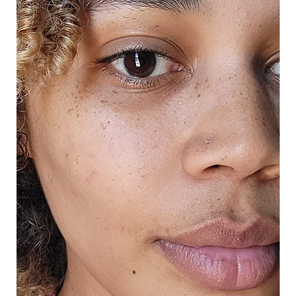 QWALIT Clear Nose Rings Studs L Shape Piercing Retainer Flexible Nose Bone Flesh Skin Color Nostril Piercing Retainer for Work 18g 20g Flat Top