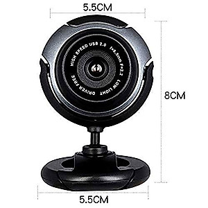 Full HD USB Streaming Camera with Microphone for Video Conferencing Online Work Home Office for Laptops Desktop and Gaming Black Suitable for Home Computer Equipment