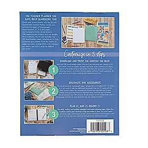 UCreate Customizable DIY Teacher Planner Kit, 8.5" x 11", 157 Pieces (P1000128)