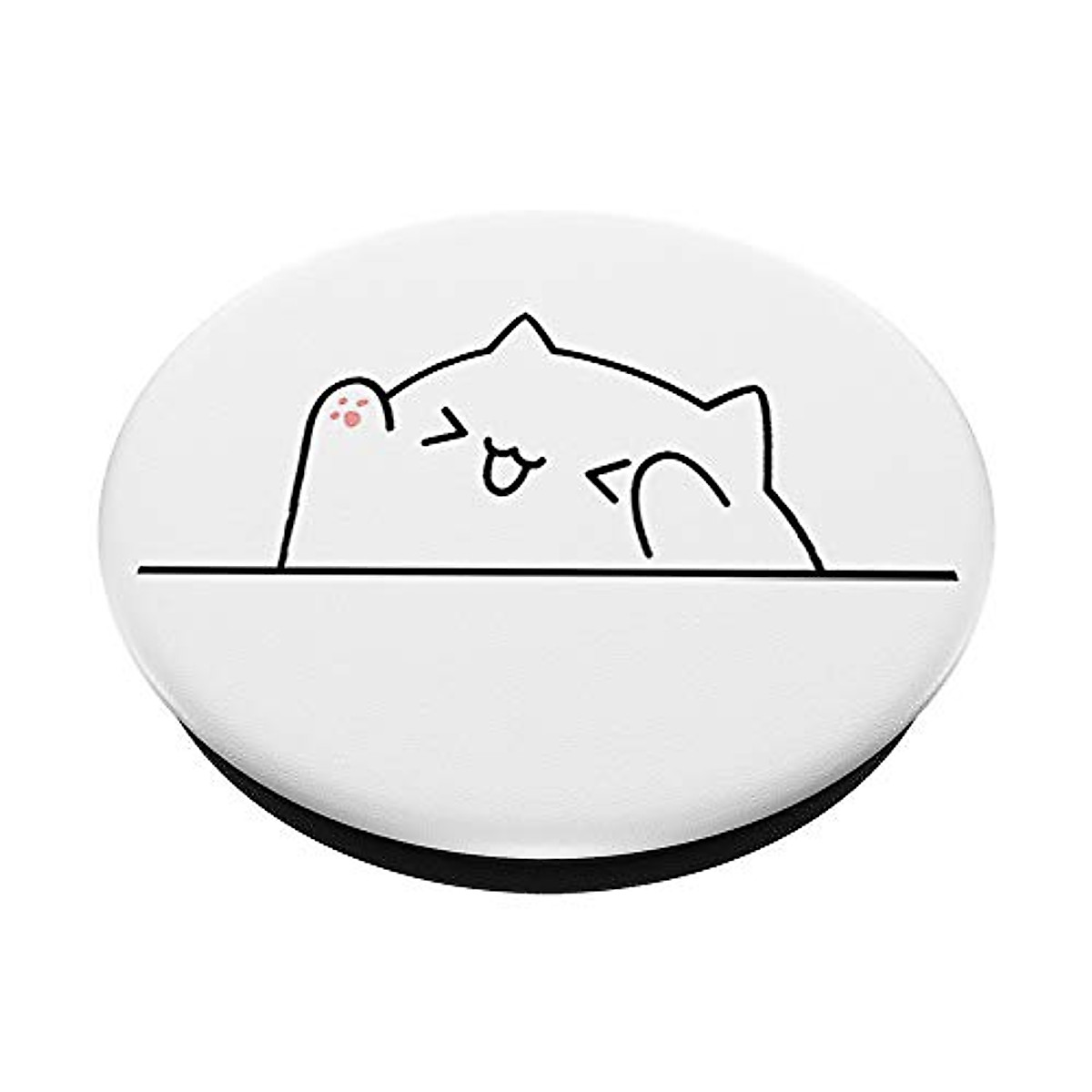 Cute Cheering Bongo Cat meme popsocket PopSockets PopGrip: Swappable Grip for Phones & Tablets