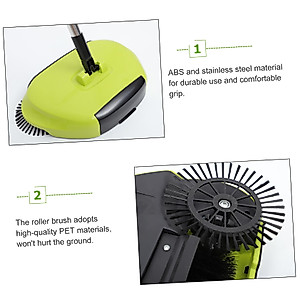 Veemoon 3 1 Carpet Cleaner Machine Push Broom Push Cleaning mop Manual mop Cleaner Carpet Sweeper Floor Cleaning Machine Floor Sweeper Cleaner mop Wood Floor to Rotate Vacuum Ground Brush