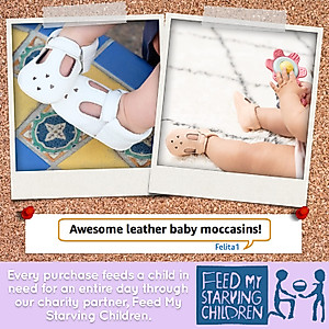 BirdRock Baby Mary Jane Moccasins - Genuine Leather Soft Sole Baby Girl Shoes for Newborns, Infants, Babies, and Toddlers (Rose Gold, US 5.5)