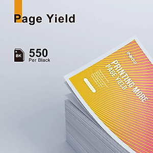 InkNI (New Chip Remanufactured Ink Cartridges Replacement for Epson T202XL 202XL 202 XL for Workforce WF-2860 WF2860 Expression Home XP-5100 XP5100 Printer (Black, 2-Pack)