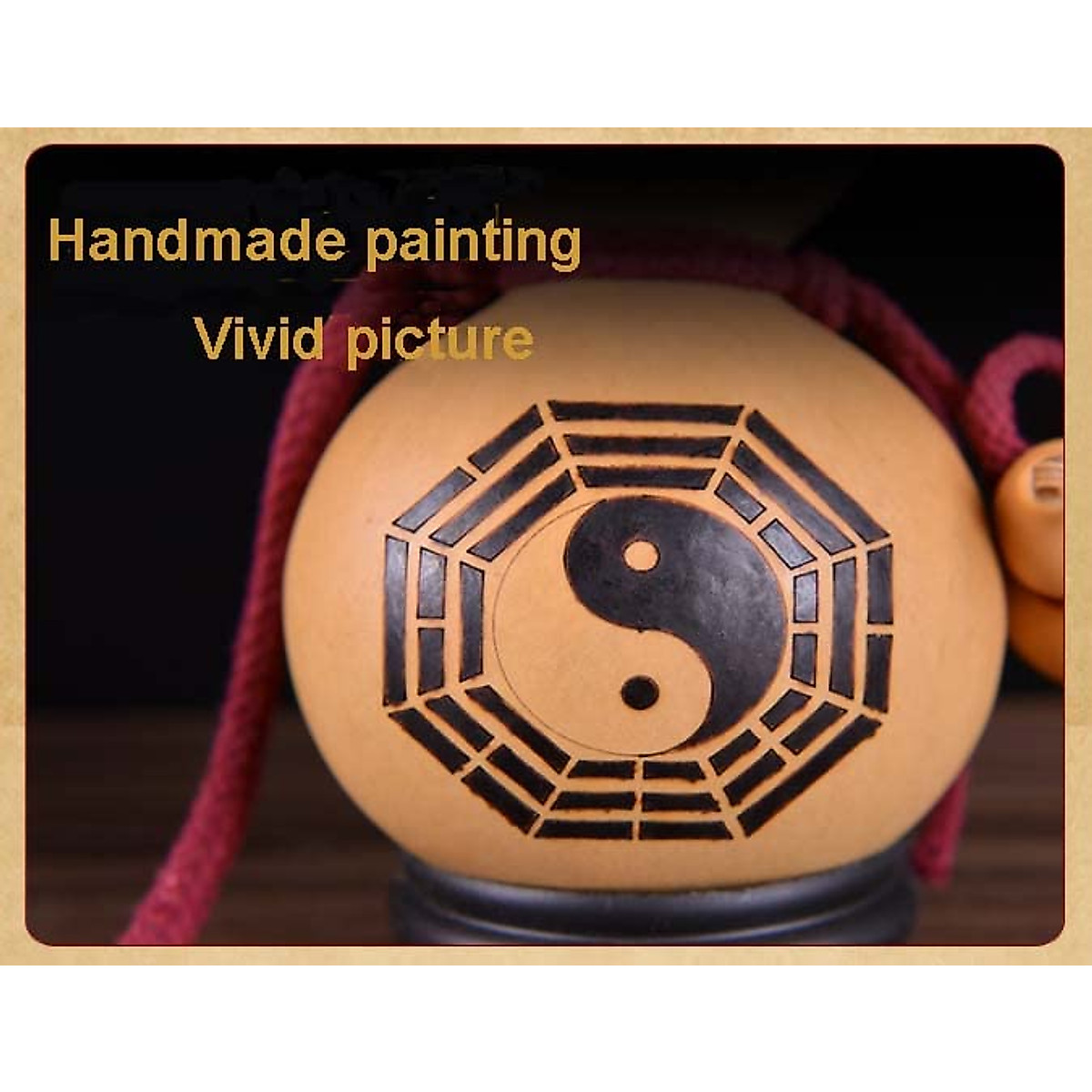 OPENDOOR Natural Wine Gourd, Outdoor Portable Water Bottle, Water, Wine,Medicine Gourd (9.5 tall)