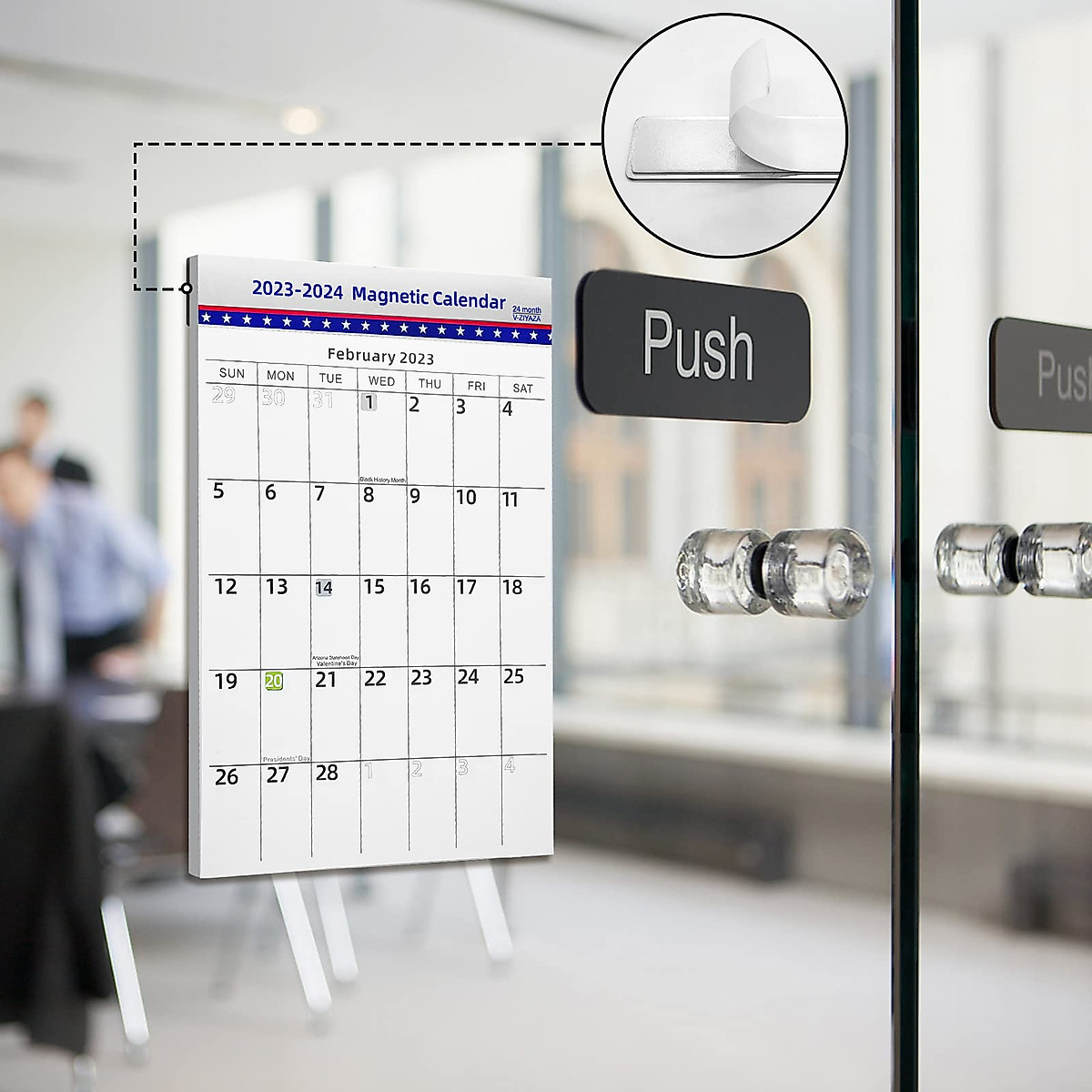 V-ZIYAZA 2024 Calendar Magnetic Fridge Calendar 2023-2024 Monthly Planner 2 years & 24 months Long service life make your family office classroom or dormitory lively 8.25X11.5 inch