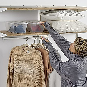 Life Story 5.5Q Rectangular Clear Plastic Protective Storage Shoe Box (72 Pack)