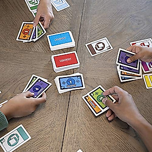 Hasbro Gaming Monopoly Bid Game,Quick-Playing Card Game for 4 Players,Game for Families and Kids Ages 7 and Up