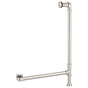 Signature Hardware 946173-69 Rosalind 69" Acrylic Soaking Pedestal Freestanding Tub with Pre-Drilled Overflow Hole
