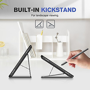 Fintie Shockproof Case for Samsung Galaxy Tab S6 10.5" 2019 (Model SM-T860/T865/T867), Tuatara Rugged Unibody Hybrid Full Protective Bumper Kickstand Cover with Built-in Screen Protector, Black