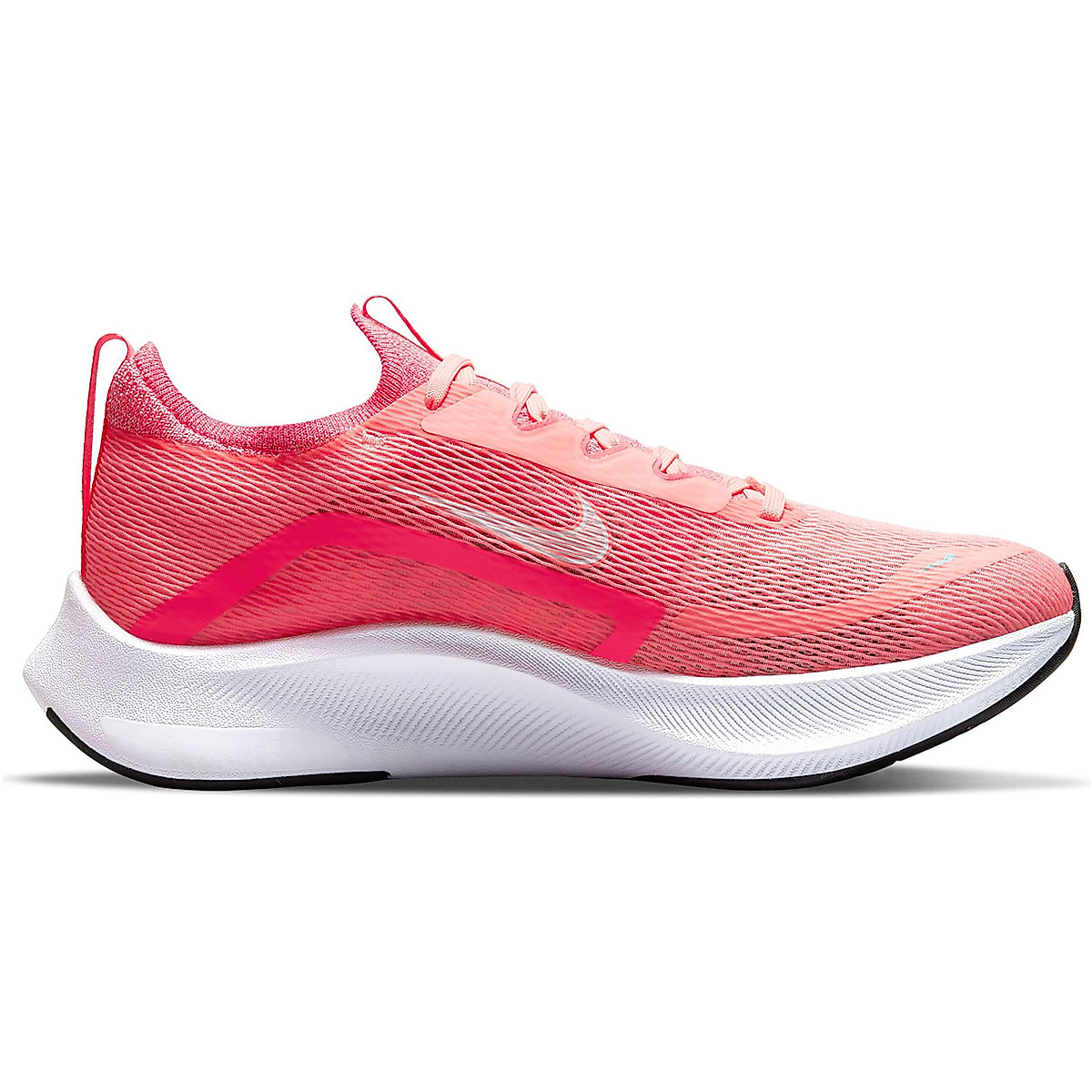 Nike Women's Zoom Fly 4 Running Shoe (Lave Glow/White/Racer Pink, us_Footwear_Size_System, Adult, Women, Numeric, Medium, Numeric_8)