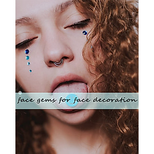 3440 pcs Rainbow Rhinestones Stickers Self Adhesive Bling Gems Jewels Stickers,Face Gem Stick on Rhinestone Strips for Nail Body DIY Craft (3 Size)