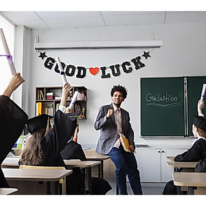 Good Luck Banner Decoration, Farewell Party Decoration, Black Retirement Party Banner, Graduation Party Going Away Party Office Work Party Farewell Party Decorations Supplies