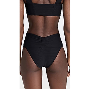 L*Space Women's Bardot Bikini Bottom Classic, Black, XS