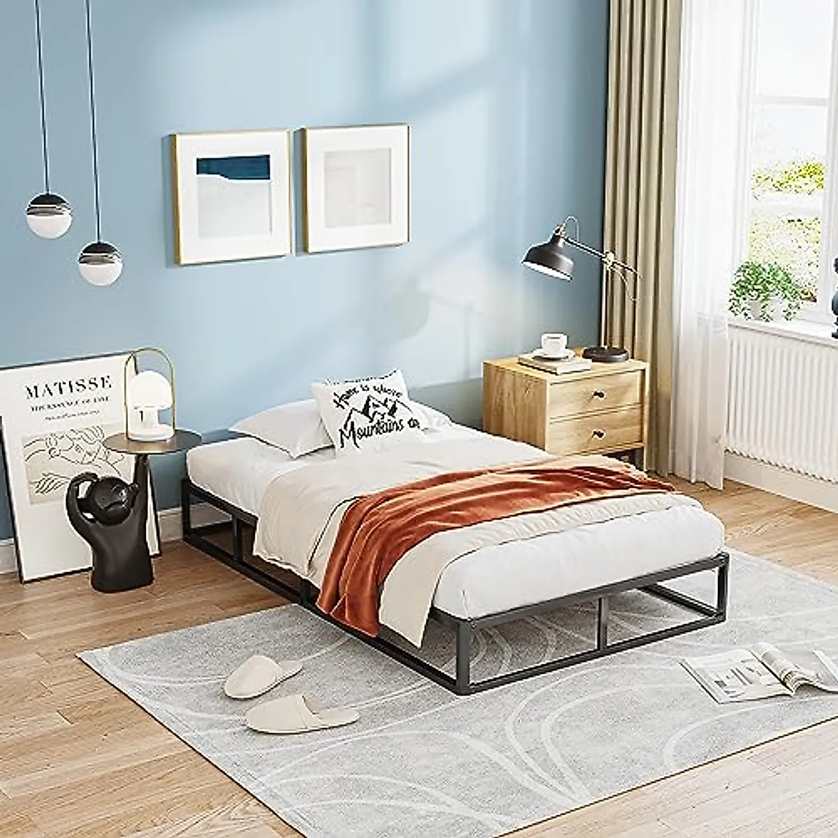 Aardhen 7 Inch Box Spring for Twin XL Bed,High Profile Strong Metal Frame Mattress Foundation, Quiet Noise-Free,Easy Assembly, 3000lbs Max Weight Capacity