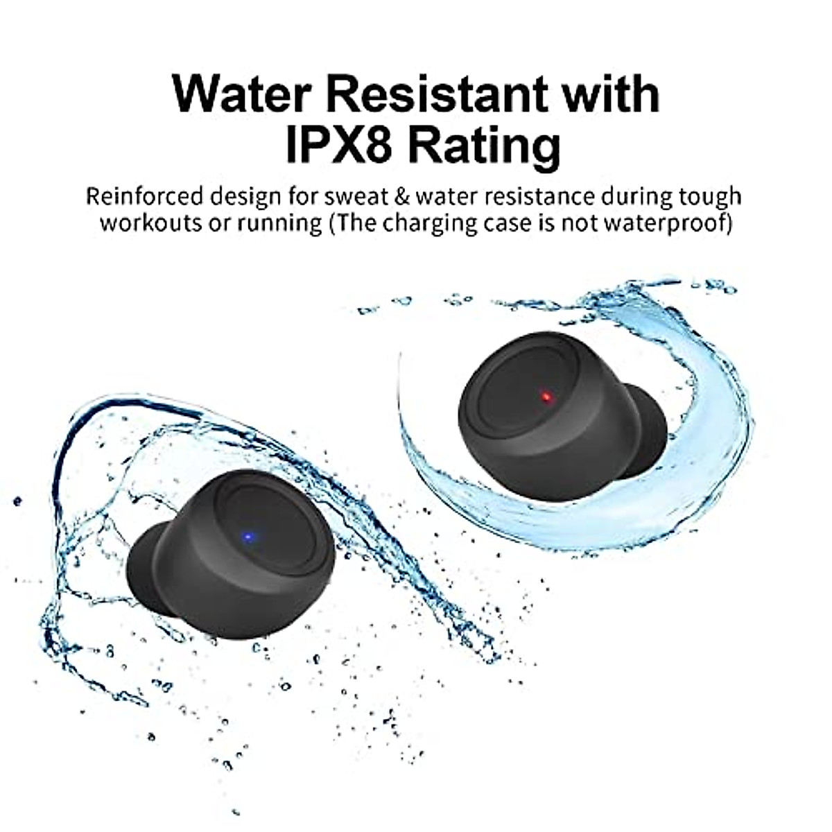 YATLADIS Wireless Earbuds with Thor Hammer Charging Case,5.3 Bluetooth Headphones Stereo Sound Earphones, Marvel Gifts for Men from Daughter