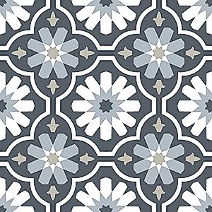 FloorPops FP2944 Sevilla Peel & Stick Floor Tiles, Multicolor