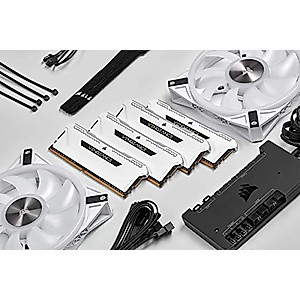 Corsair Vengeance RGB Pro SL 32GB (4x8GB) DDR4 3200 (PC4-25600) C16 1.35V - White (CMH32GX4M4E3200C16W)