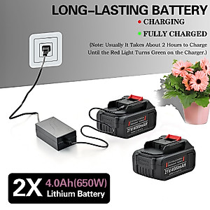 MAXMAN 21V Lithium Batteries Replace Battery Black and Red