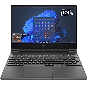 HP Victus Gaming Laptop, 15.6" FHD IPS 144Hz Display, AMD 6-Core Ryzen 5 7535HS (Beat i7-1260P), GeForce RTX 2050, 16GB DDR5, 512GB PCIe 4.0, Backlit KB, Wi-Fi 6, RJ-45, USB-C, HDMI, Win 11 Pro