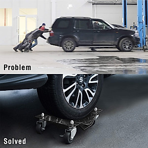 5052 Pentagon Tool | Premium 2-Pack | Car Tire Dolly - Tire Skates