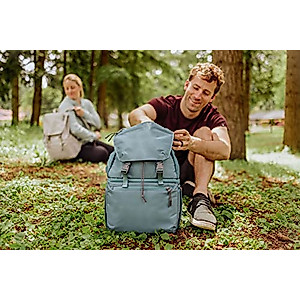 ONIVA Tarana Backpack Cooler made with Recycled Material, Soft Cooler Backpack, Upcycled Cooler Bag, (Aurora Blue)
