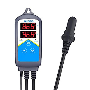 Inkbird Digital Outlet Heat Temperature Controller with Day Night Control for Brewing Aquarium Breeding Reptiles Hatching Heat Mat