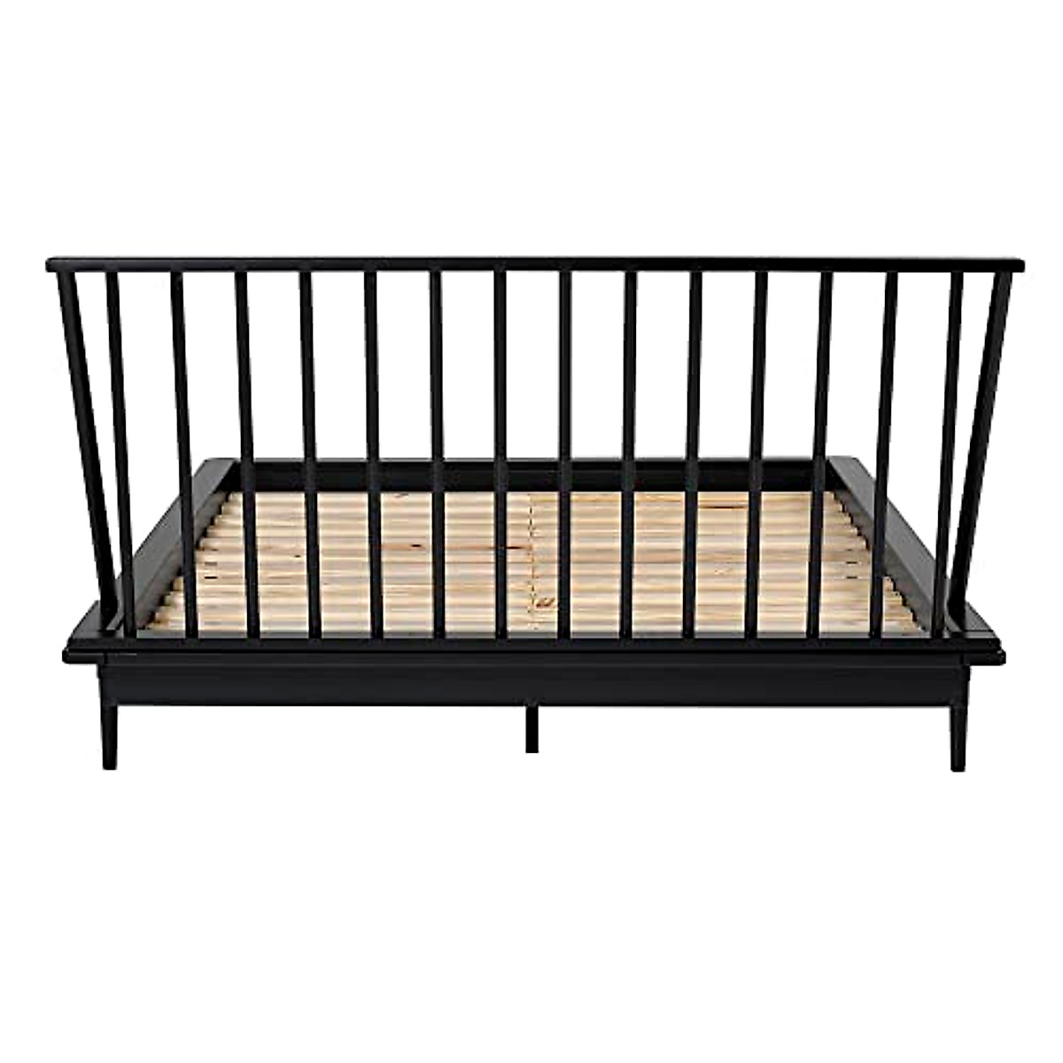 Walker Edison Lennon Platform, Queen (U.S. Standard), Black