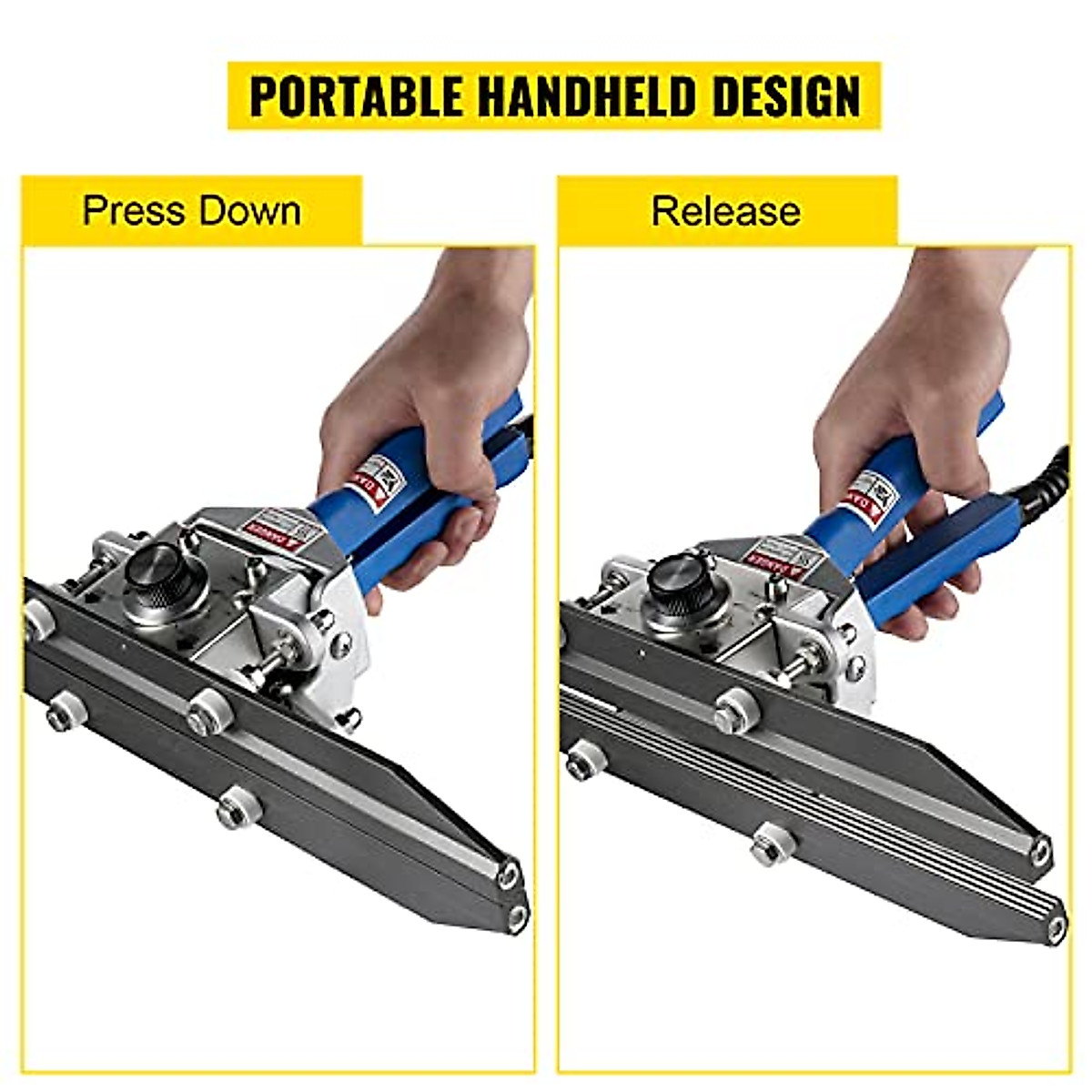 Mophorn Heat Crimp Sealer FKR-400 16" Bag Crimper 500W/110V Portable Hand Held Heat Crimper Sealer w/ 0-250℃ Temperature Control For Mylar Bag,Foil Bag, Cellophane Bag, Kraft Paper Bag, BOPP Bag
